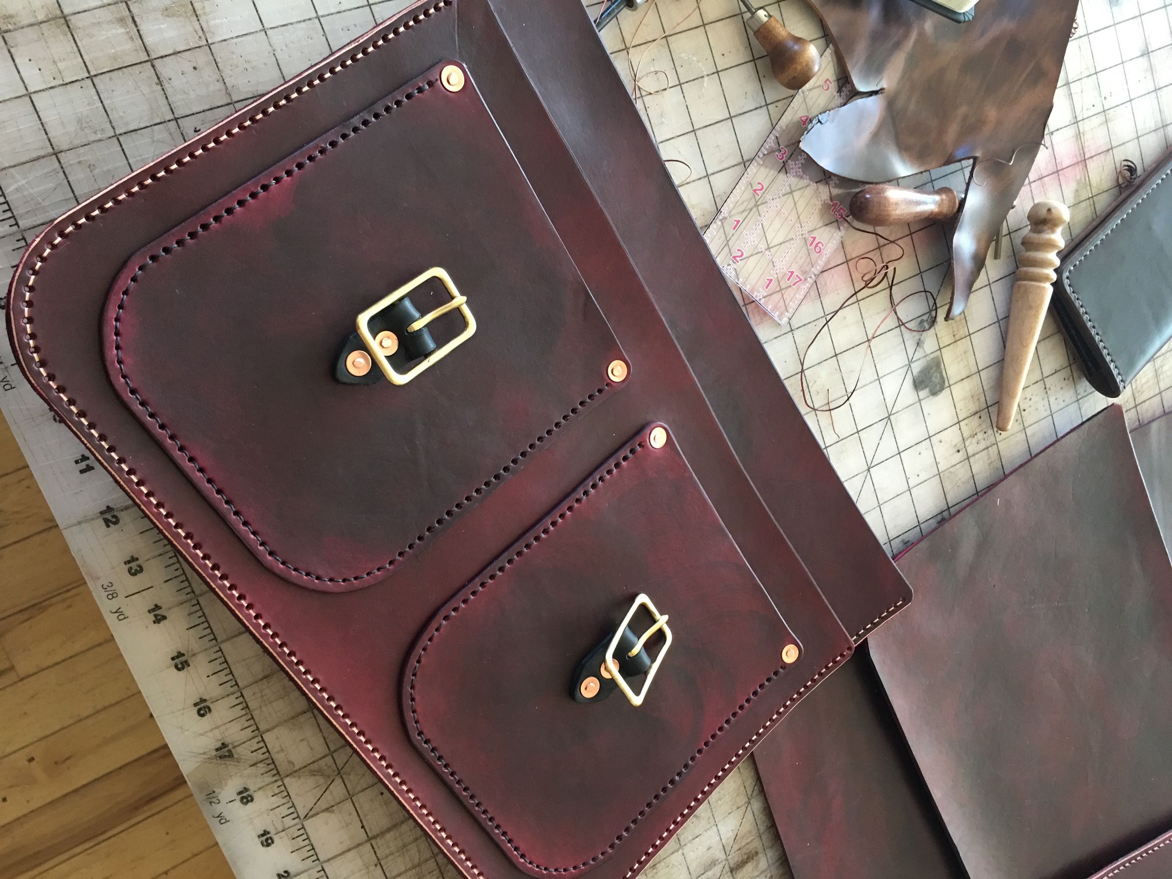 Handcrafted Leather Messenger Bag : 20 Steps (with Pictures ...
