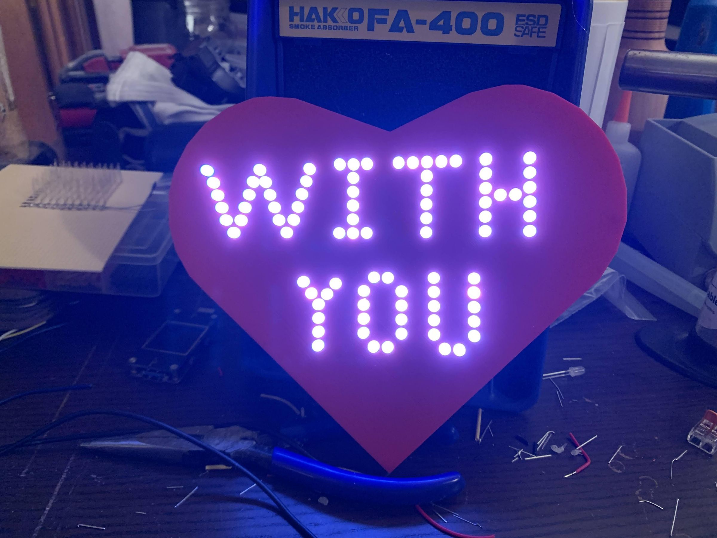 "F**K OFF" DIY Pixelated USB Powered LED Signs : 3 Steps - Instructables