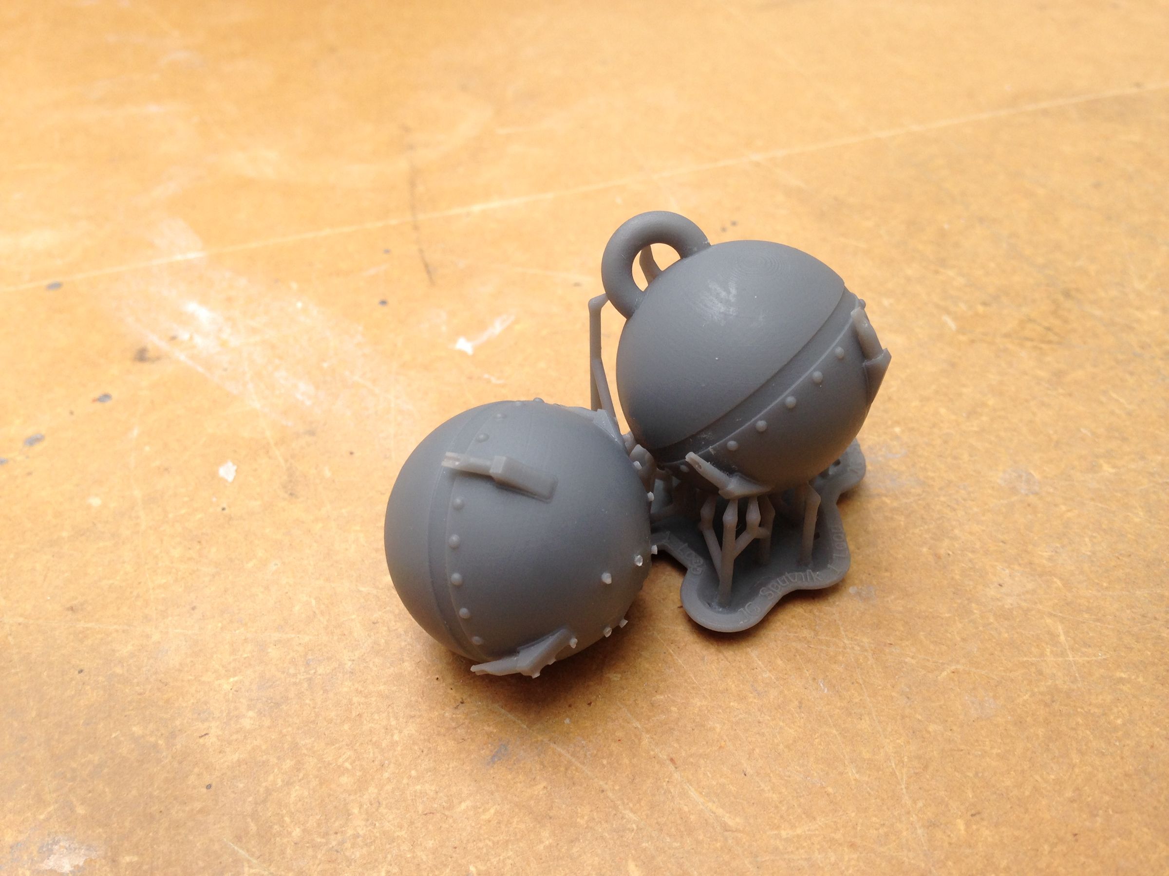 3D Printed Sputnik 1 Keychain : 5 Steps (with Pictures) - Instructables