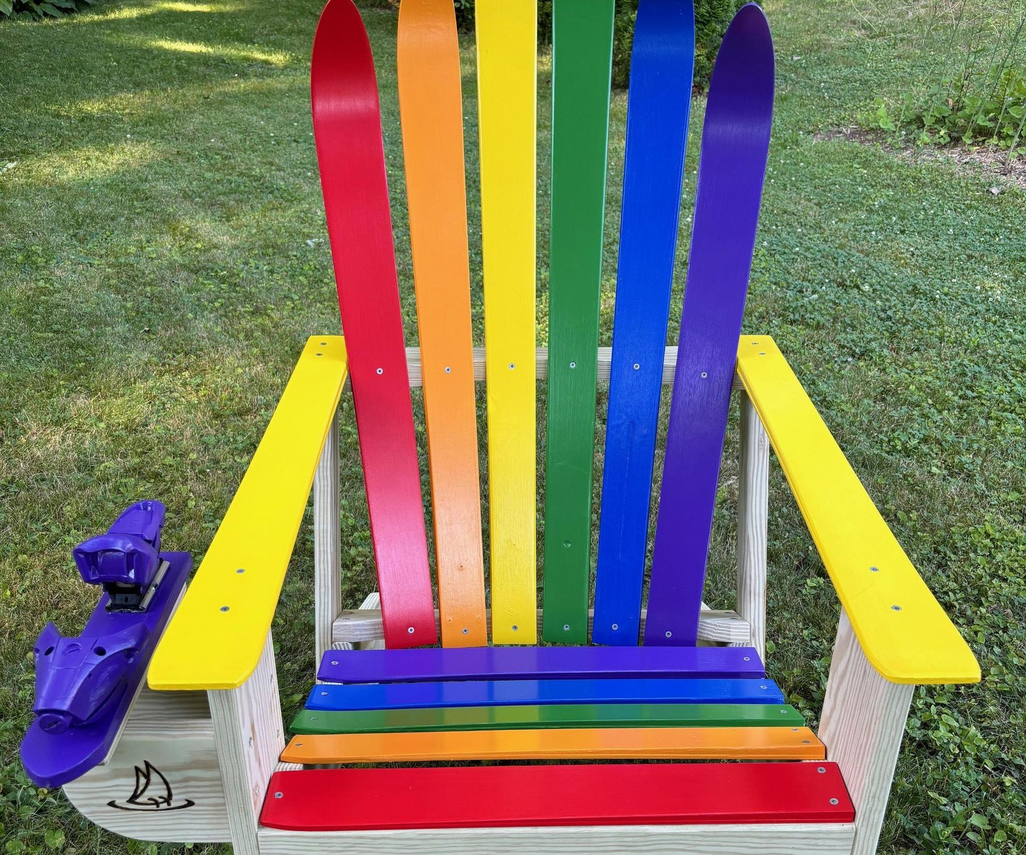 Rainbow Adirondack Ski Chair : 11 Steps (with Pictures) - Instructables
