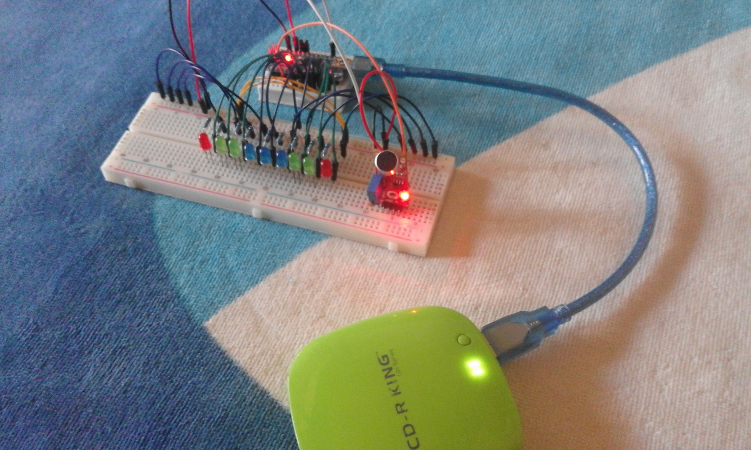 Waren's L.E.D Music Visualizer : 16 Steps (with Pictures) - Instructables