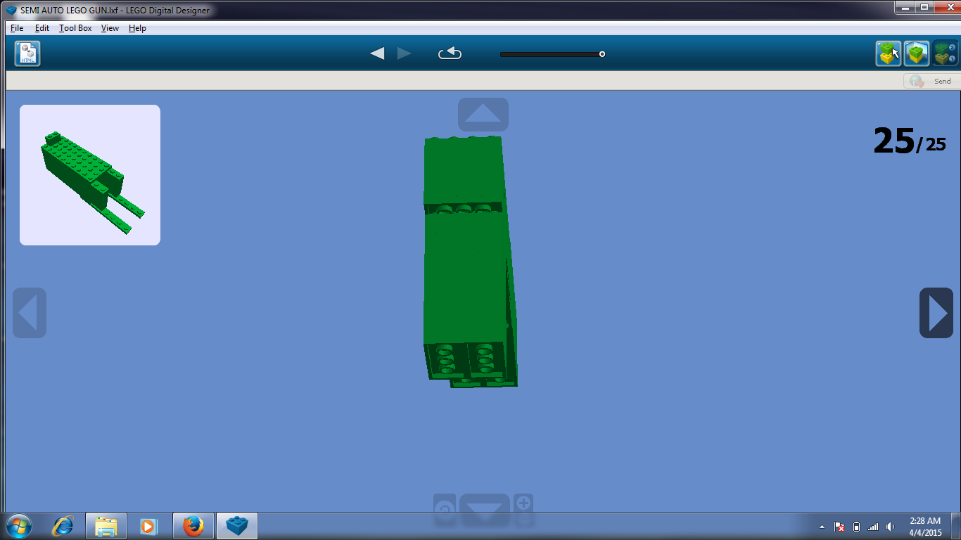 Lego Gun : 4 Steps - Instructables