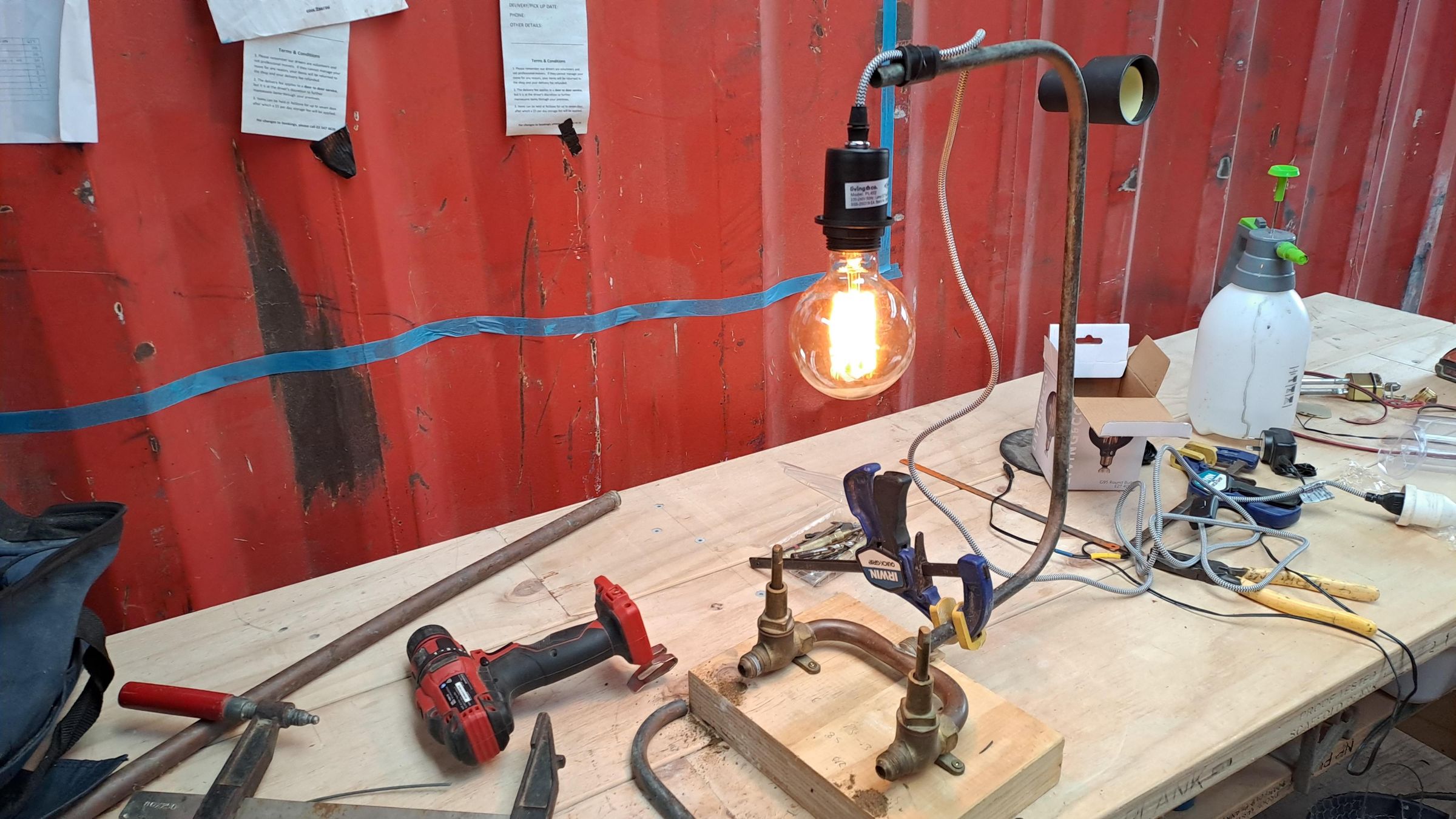 Recycled Beaten Copper Lamp : 17 Steps - Instructables