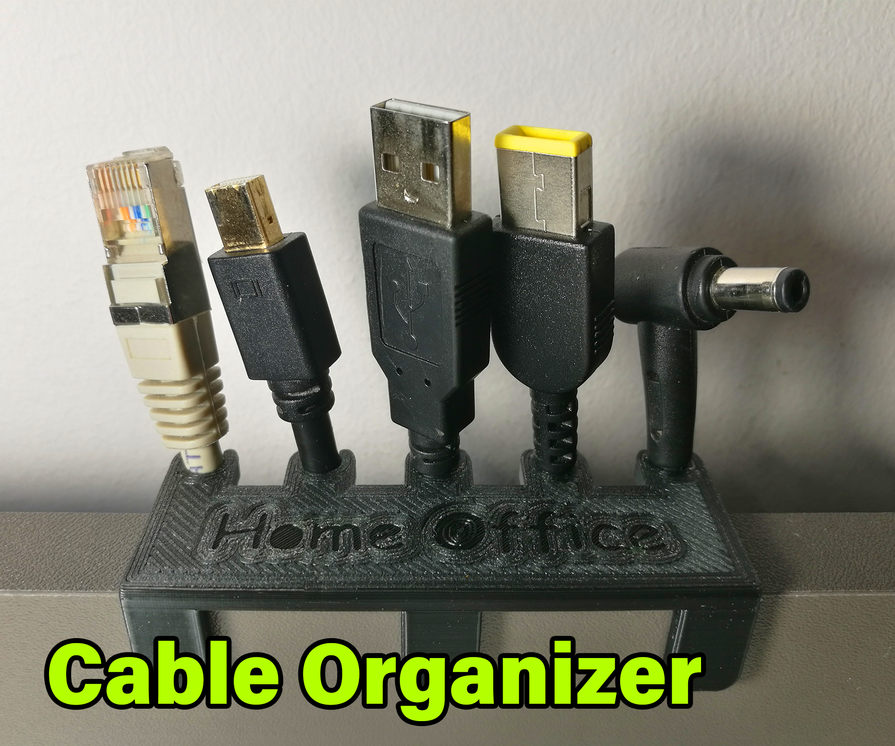 3D Printed Computer Cable Organizer : 7 Steps (with Pictures ...