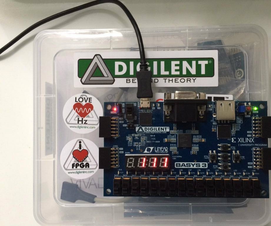 How to Use Verilog and Basys 3 to Do 3 Bit Binary Counter : 11 Steps ...