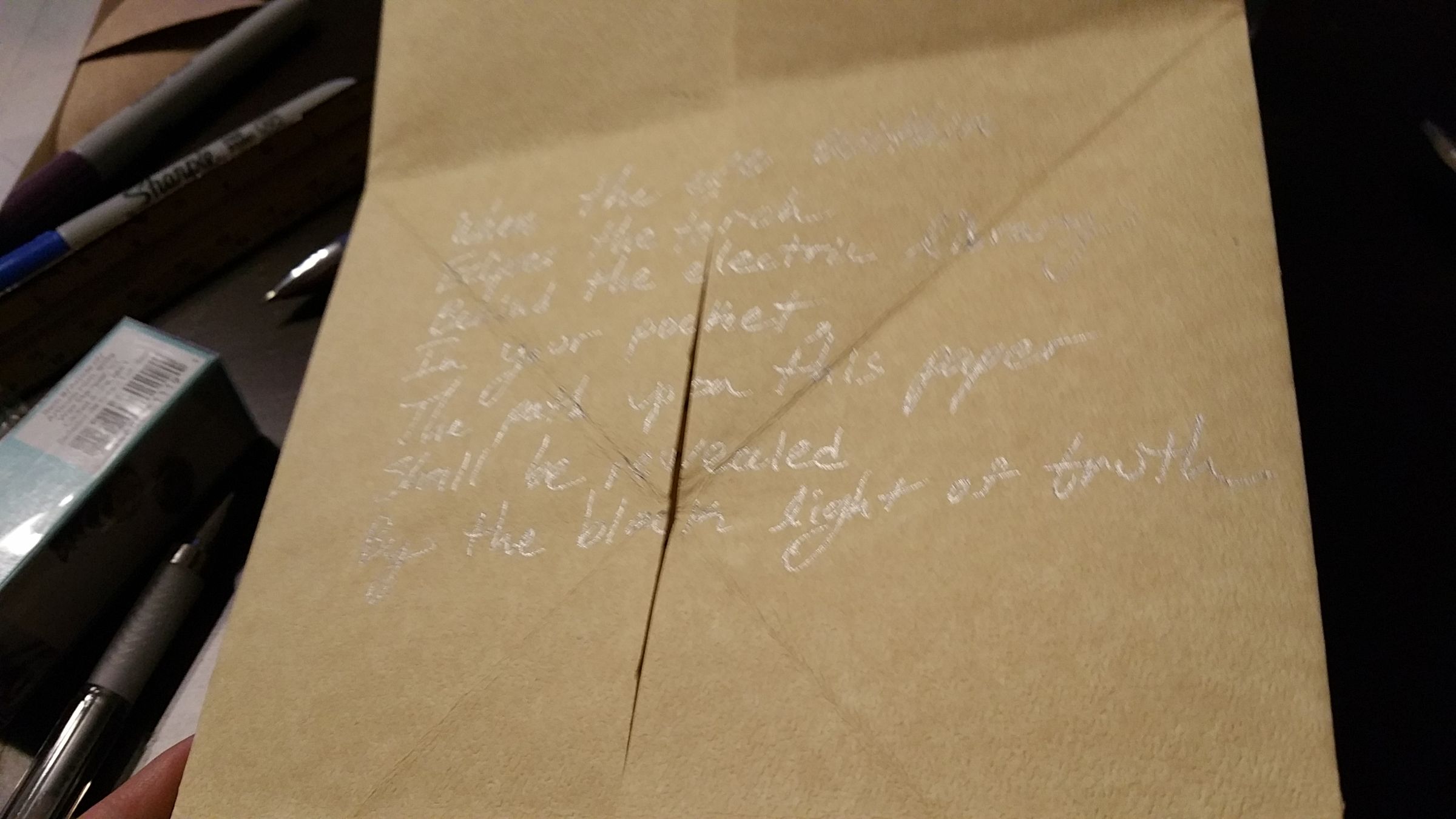 How to Make a Letter With a Hidden Puzzle / Code : 18 Steps (with ...