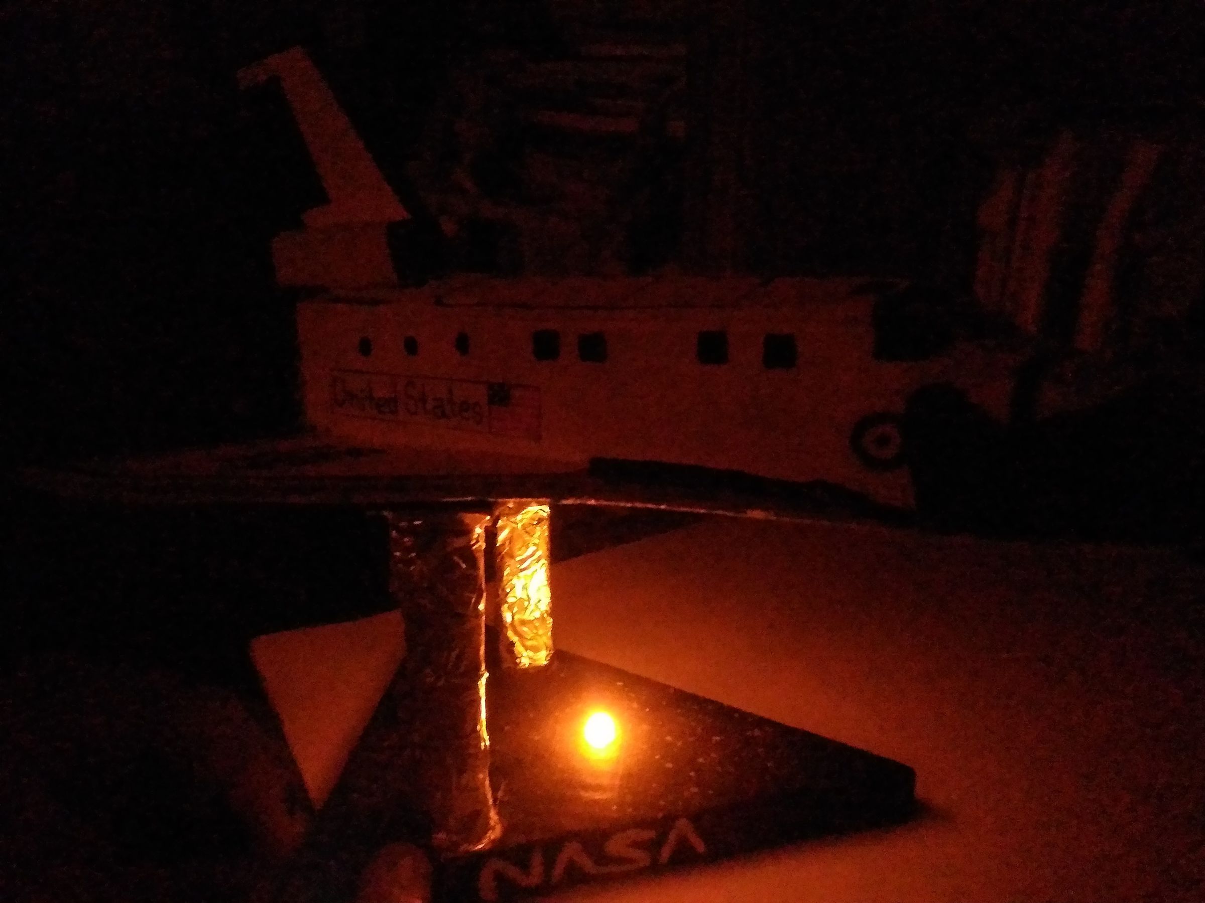 Space Shuttle Atlantis Cardboard Model (With Detachable Cardboard Stand ...