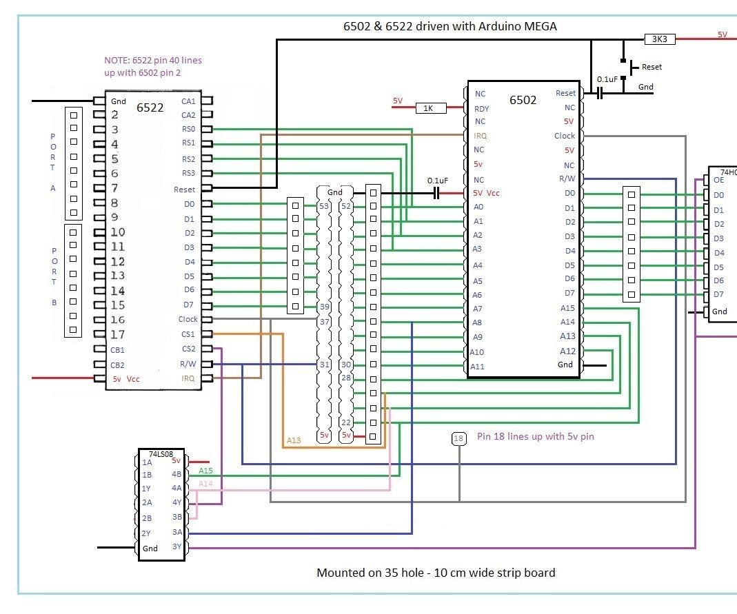 6502 Minimal Computer With Arduino Mega Part 3 7 Steps Instructables 