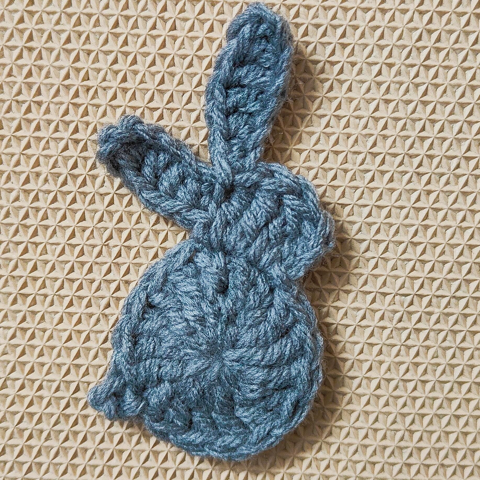 How to Crochet Easter Bunny Applique : 4 Steps (with Pictures ...