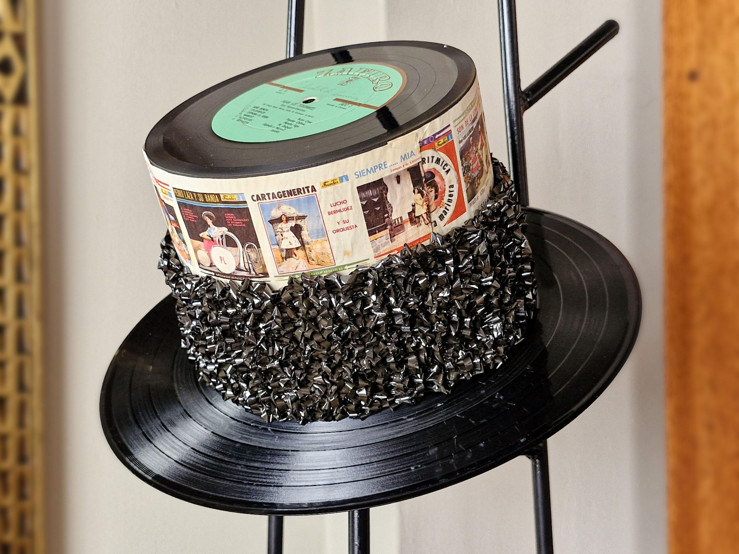 60s-Inspired Top Hat Made From Vinyl Records and Cassette Tapes : 10 Steps (with Pictures ...