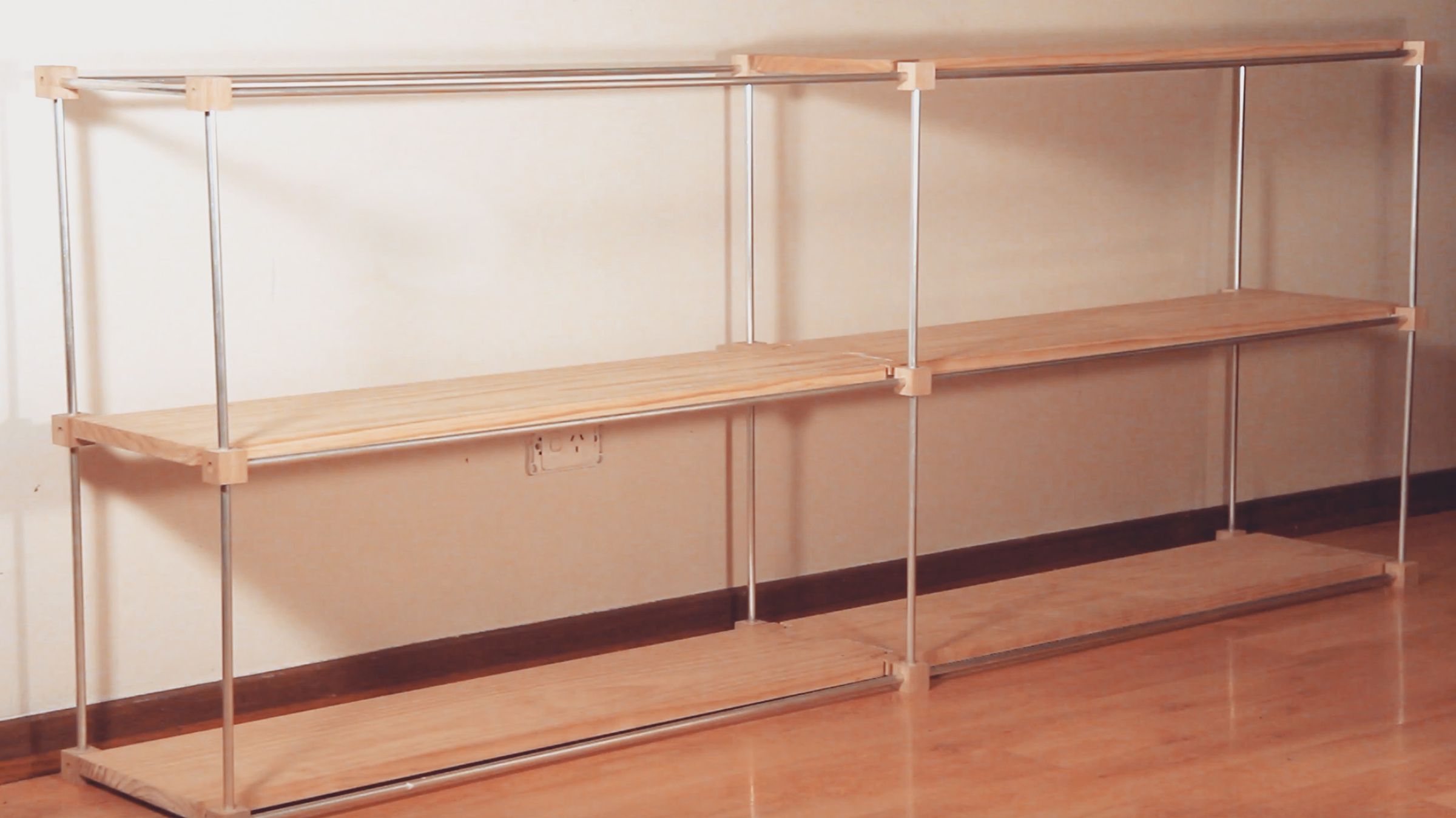 Aluminum and Wood "puzzle" Modular Shelf : 9 Steps (with Pictures ...