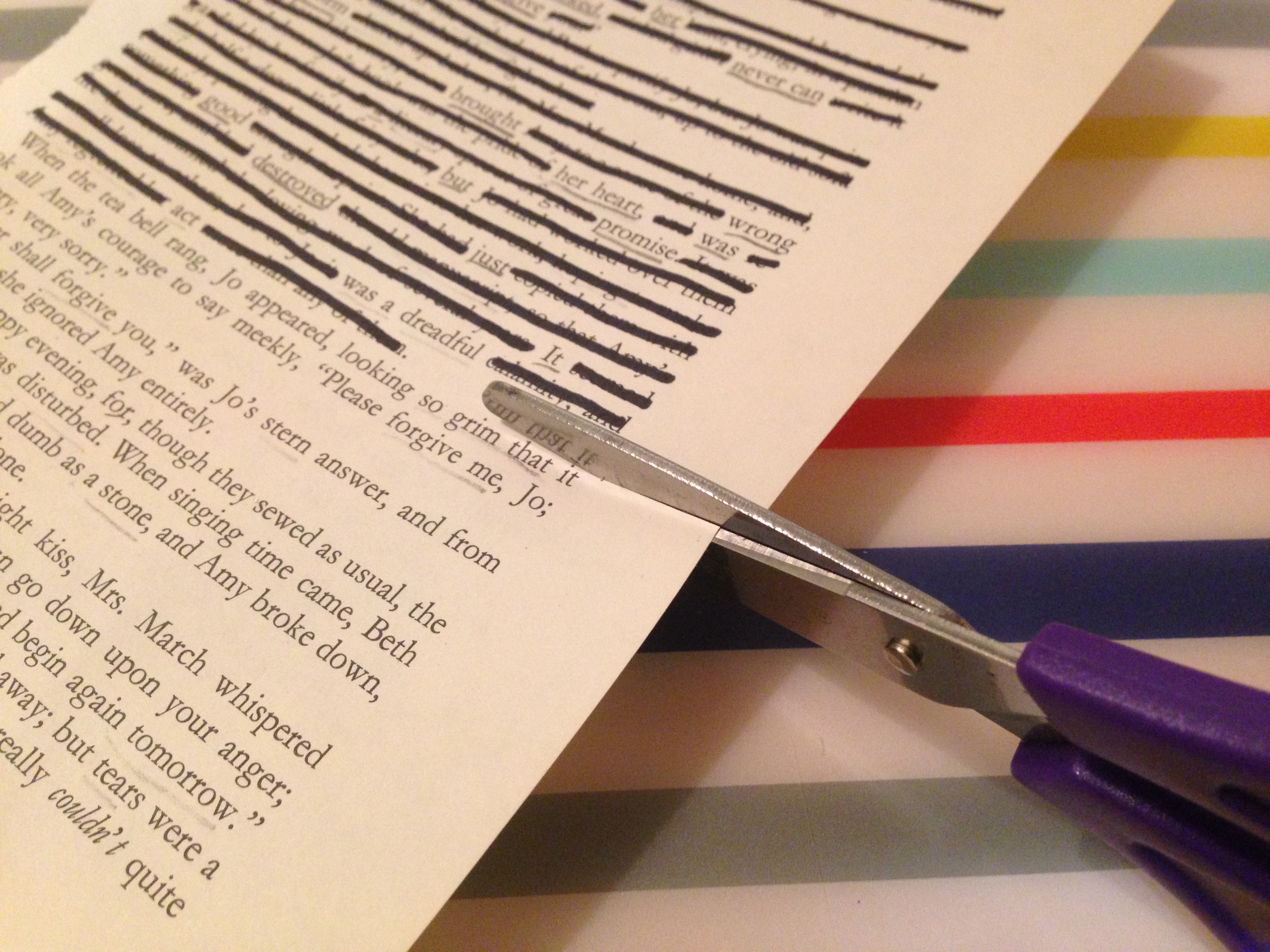 Blackout Poetry 101 : 4 Steps (with Pictures) - Instructables