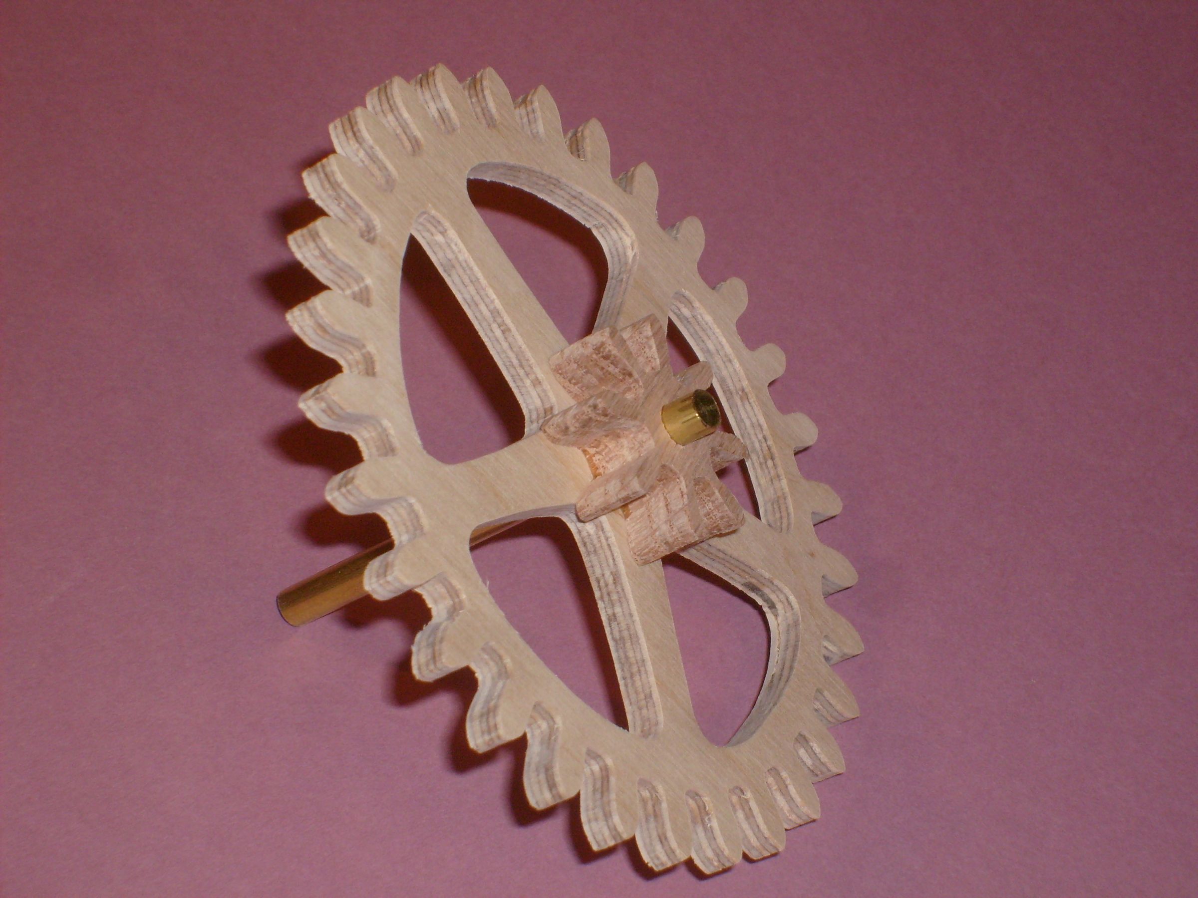 A Wood Gear Clock With a Unique Drive Mechanism : 34 Steps (with ...