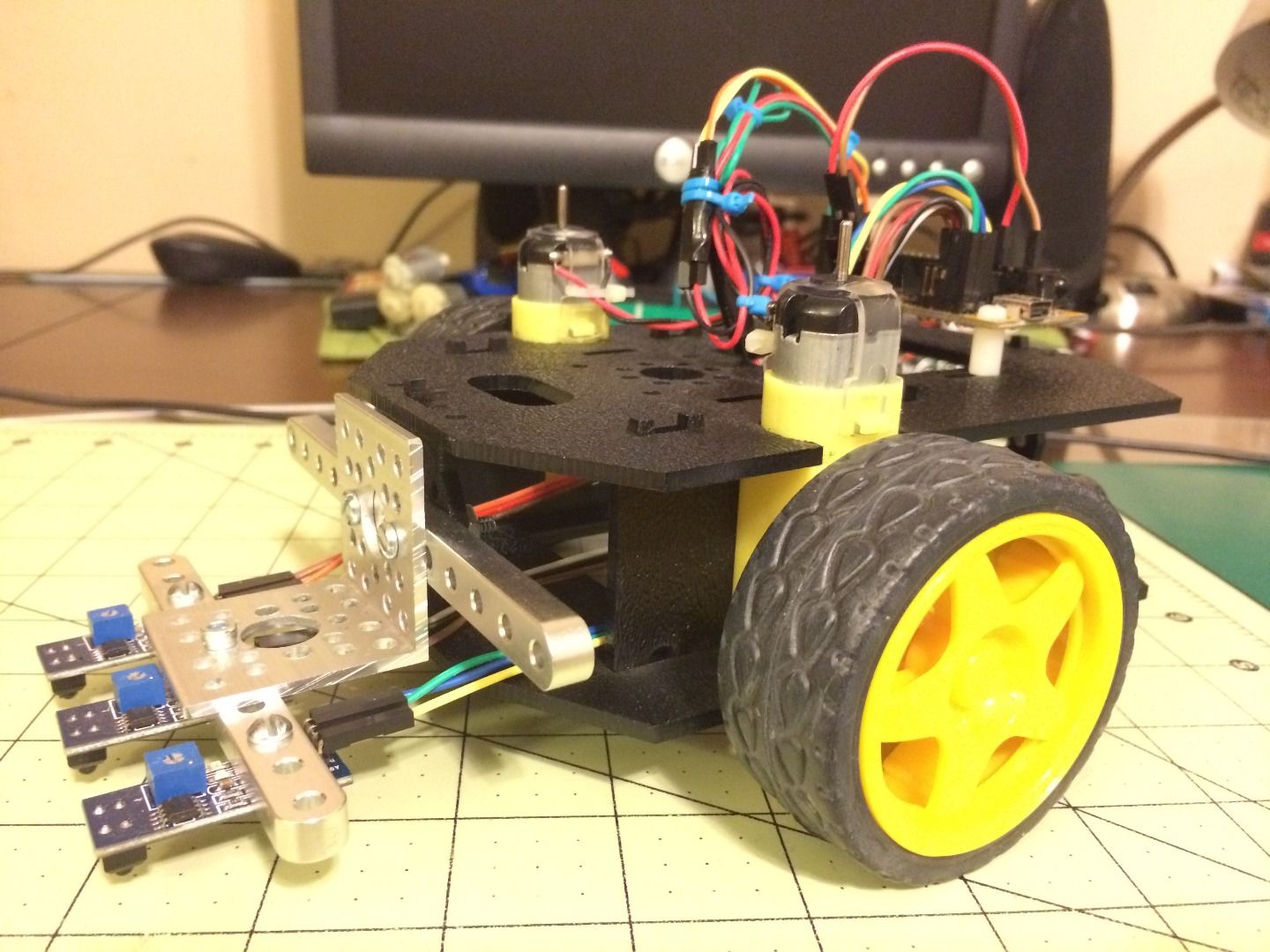 Simple Line Follower Robot Using a Actobotics Runt Rover Sprout : 12 ...