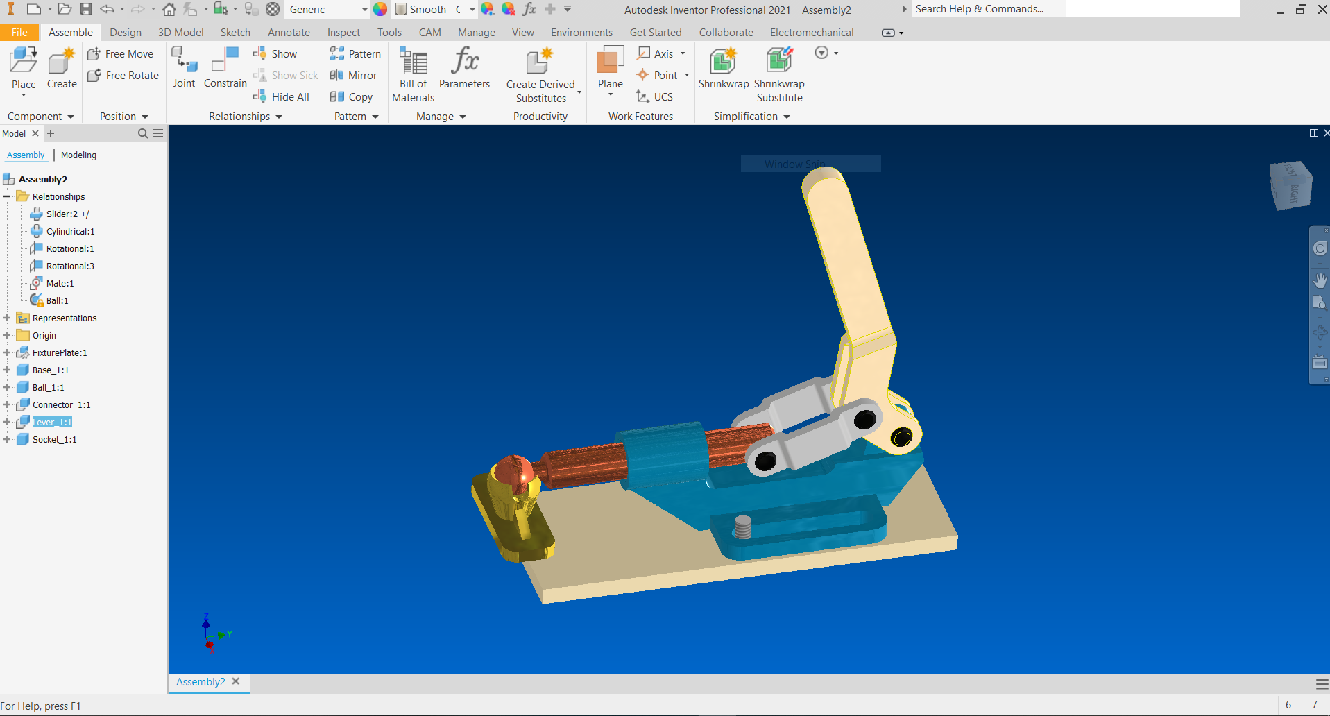 Inventor Assembly With Joints Tutorial : 12 Steps (with Pictures ...