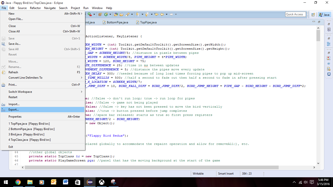 Java Game Programming Tutorial - Flappy Bird Redux : 12 Steps ...