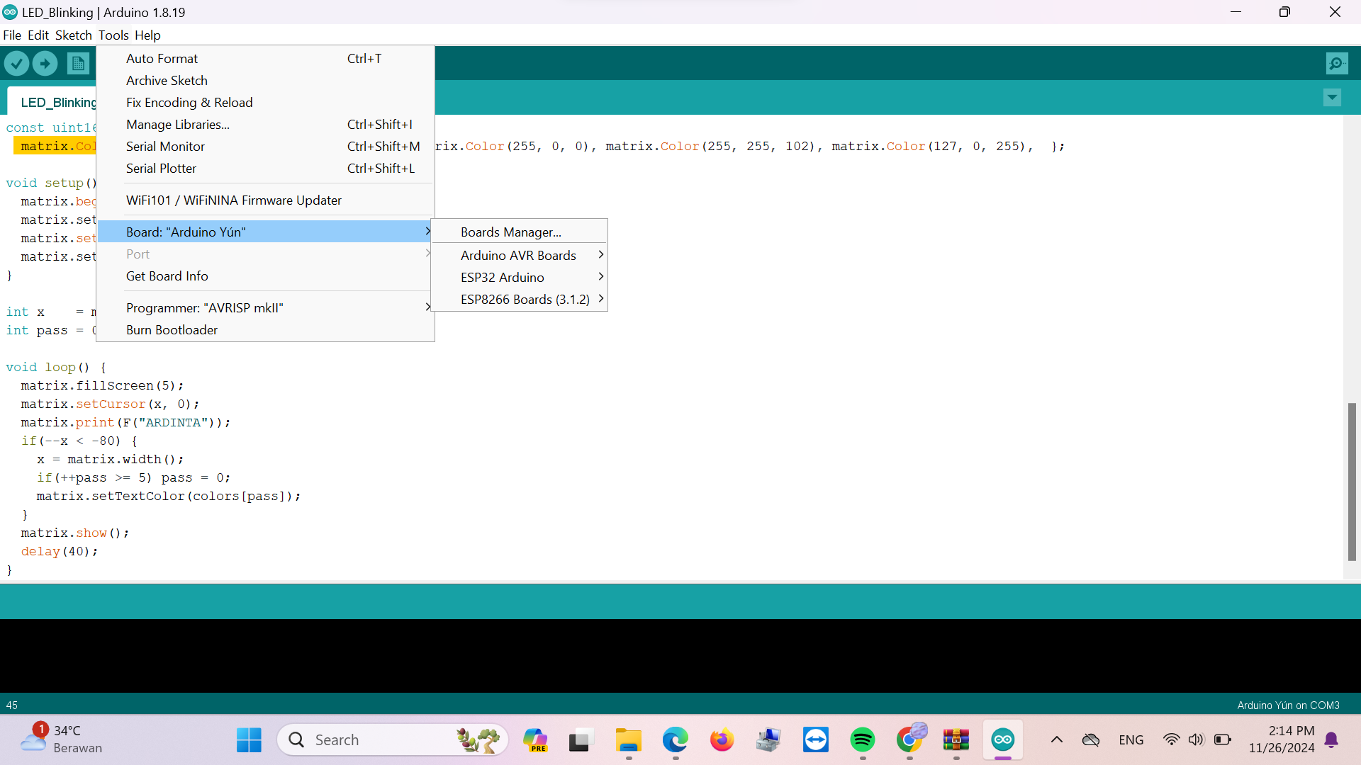 LED Blinking Running Text : 4 Steps - Instructables