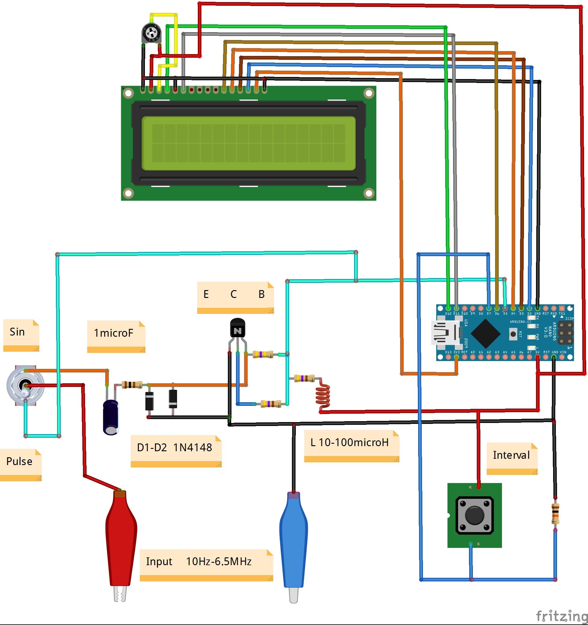 DIY Simple Arduino Frequency Meter Up to 6.5MHz : 3 Steps - Instructables