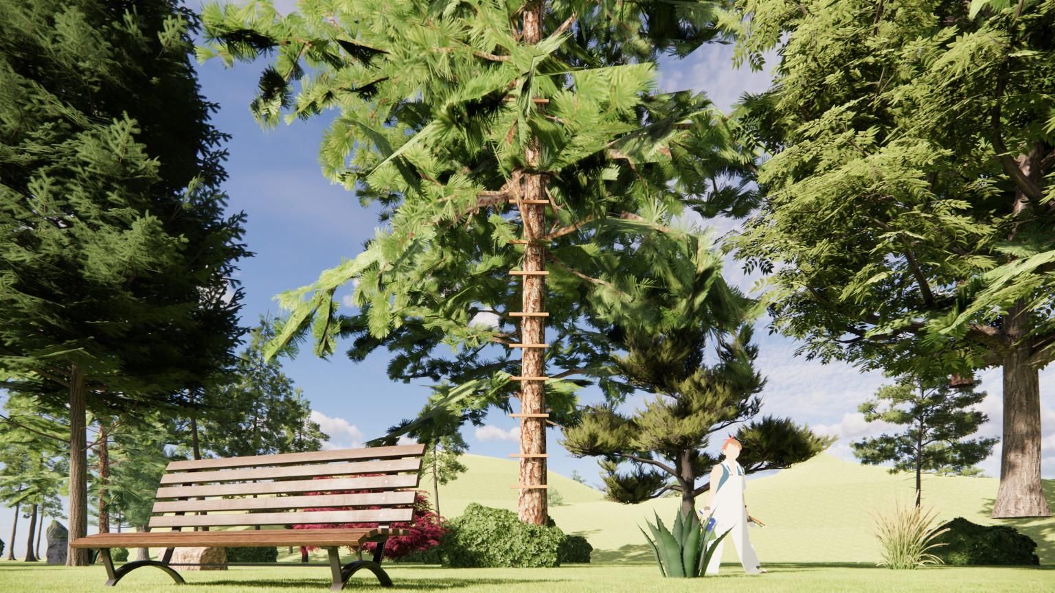 DIY: Build a Ladder and Cut the Tree - Removing Large Trees Near Fences ...