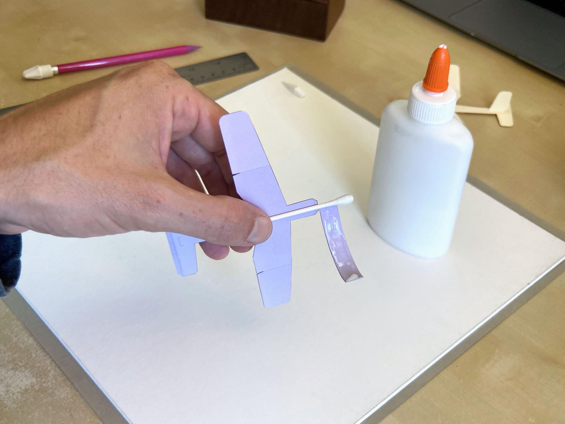 Cotton Swab Card Stock Micro Gliders : 9 Steps (with Pictures ...