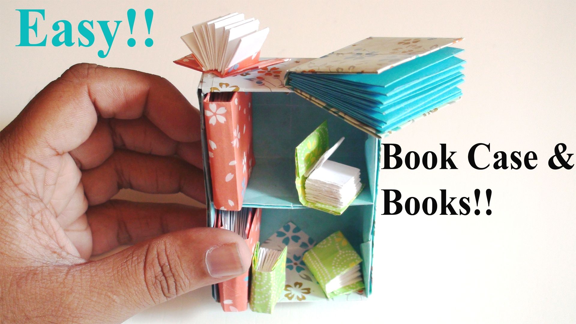 Easy Origami Book & Bookshelf! - Instructables