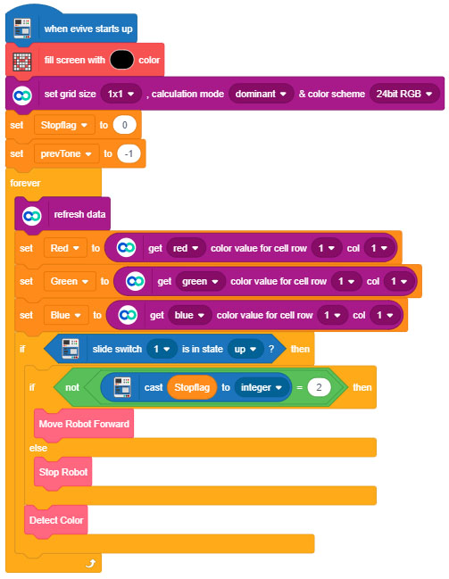 Color Detecting Robot Using Smartphone and Evive (Arduino Based ...