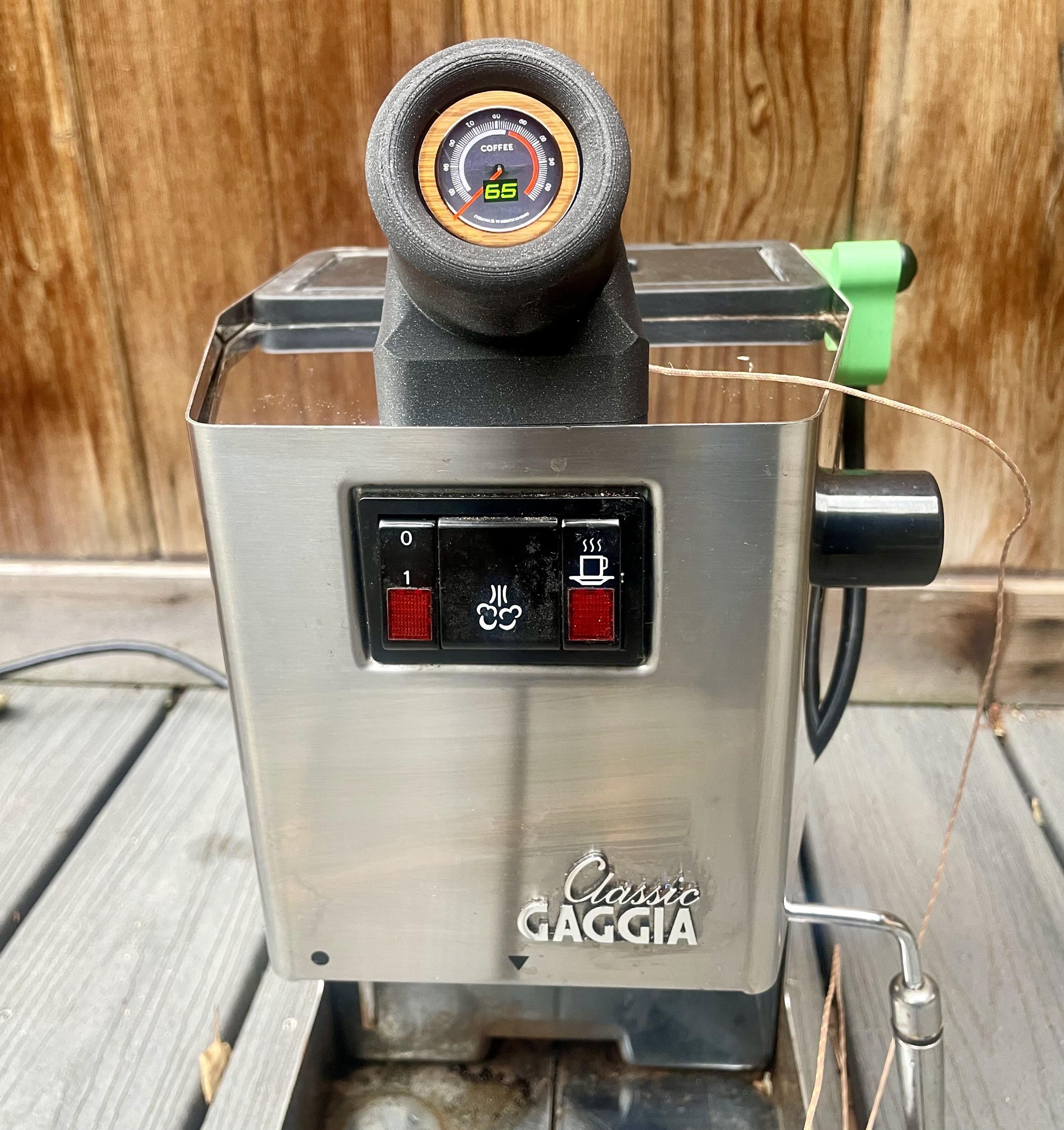 Gaggia Espresso Temp Gauge With Latte Art Screen : 5 Steps - Instructables
