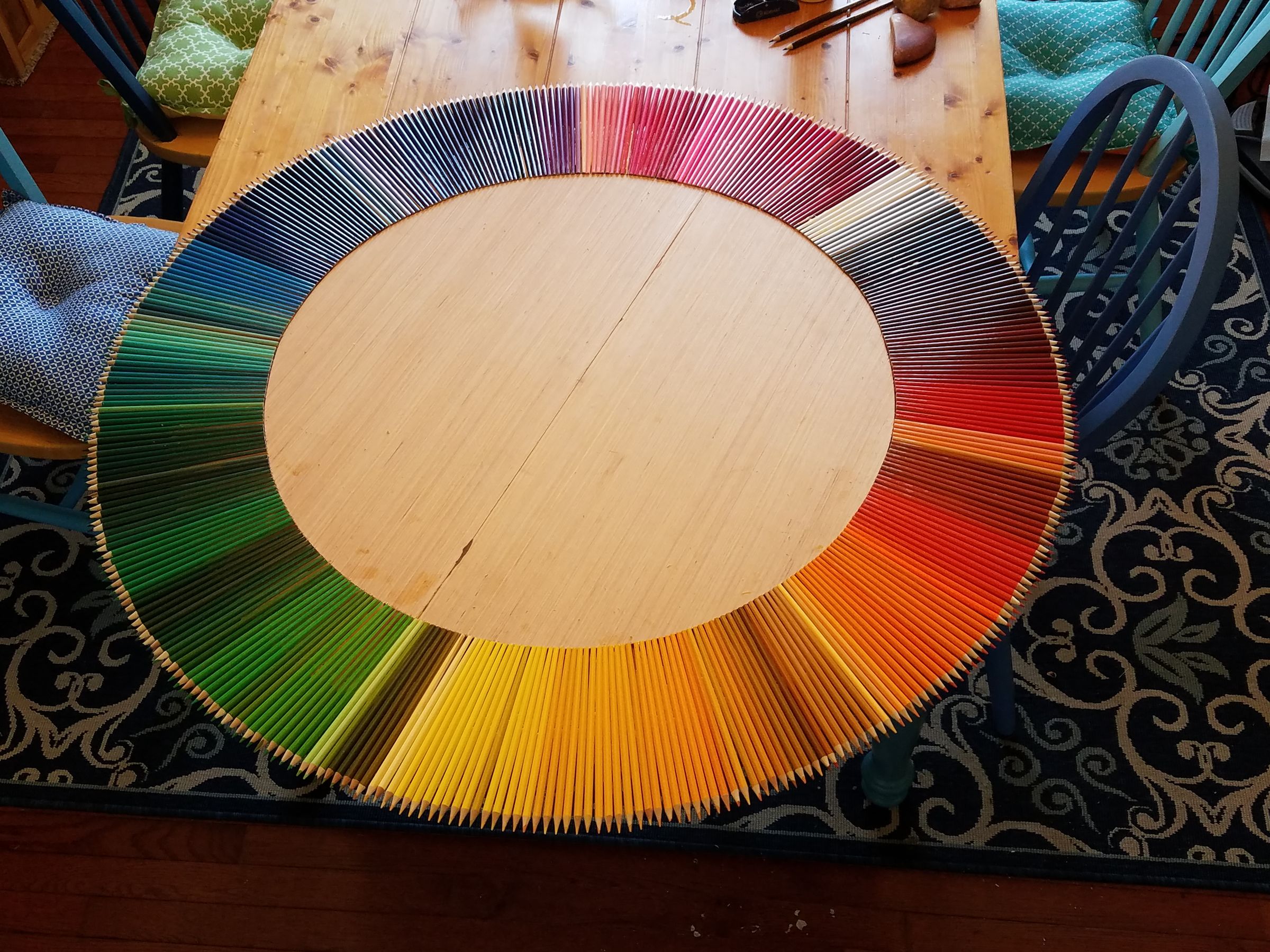 Rainbow Colored Pencil Mirror : 13 Steps (with Pictures) - Instructables