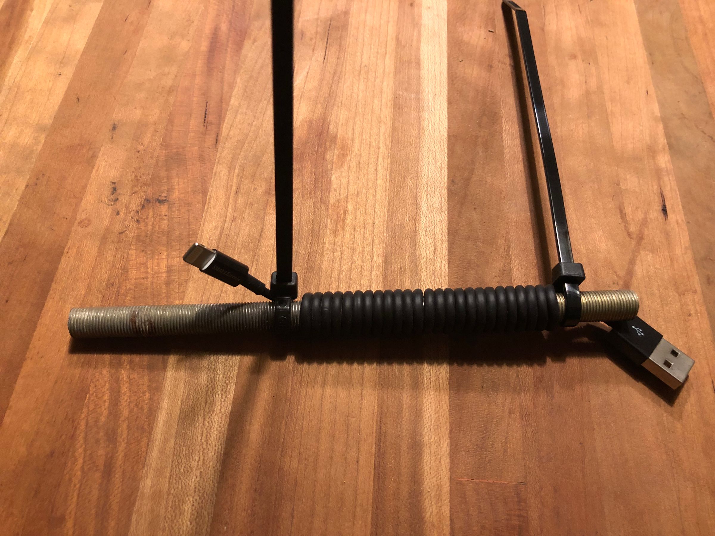 Make Straight Cable Into Coiled / Pigtail Cable : 8 Steps (with ...