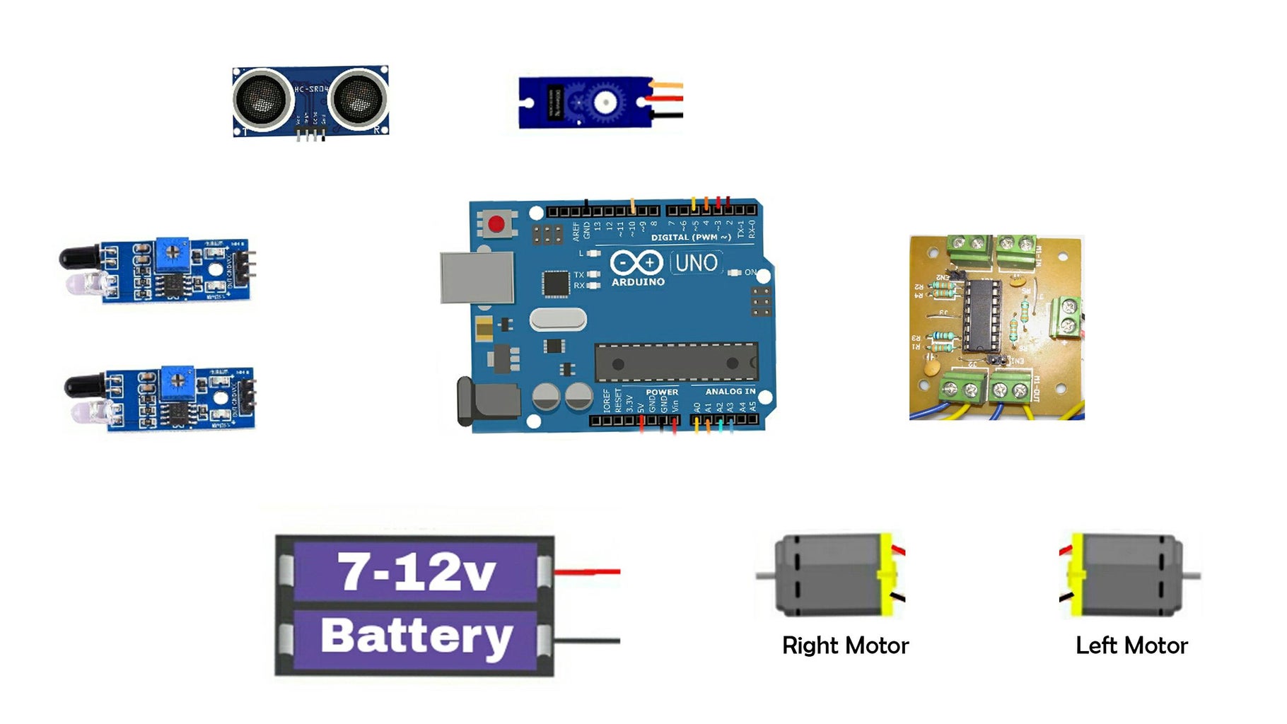 Follow Me Robot OR Object Follower Using Arduino : 7 Steps - Instructables Follow Me Robot OR Object Follower Using Arduino : 7 Steps - Instructables