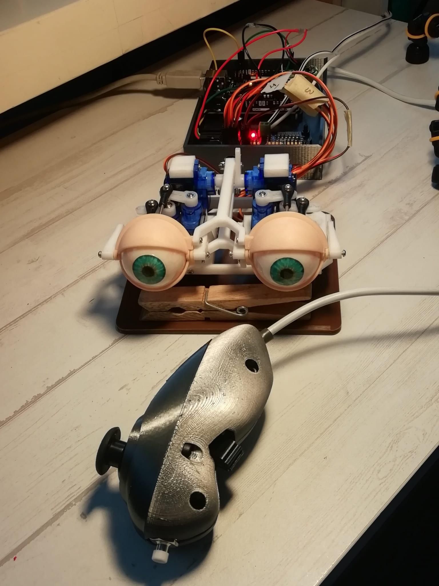 DIY Compact 3D Printed Animatronic Eye Mechanism : 4 Steps (with ...