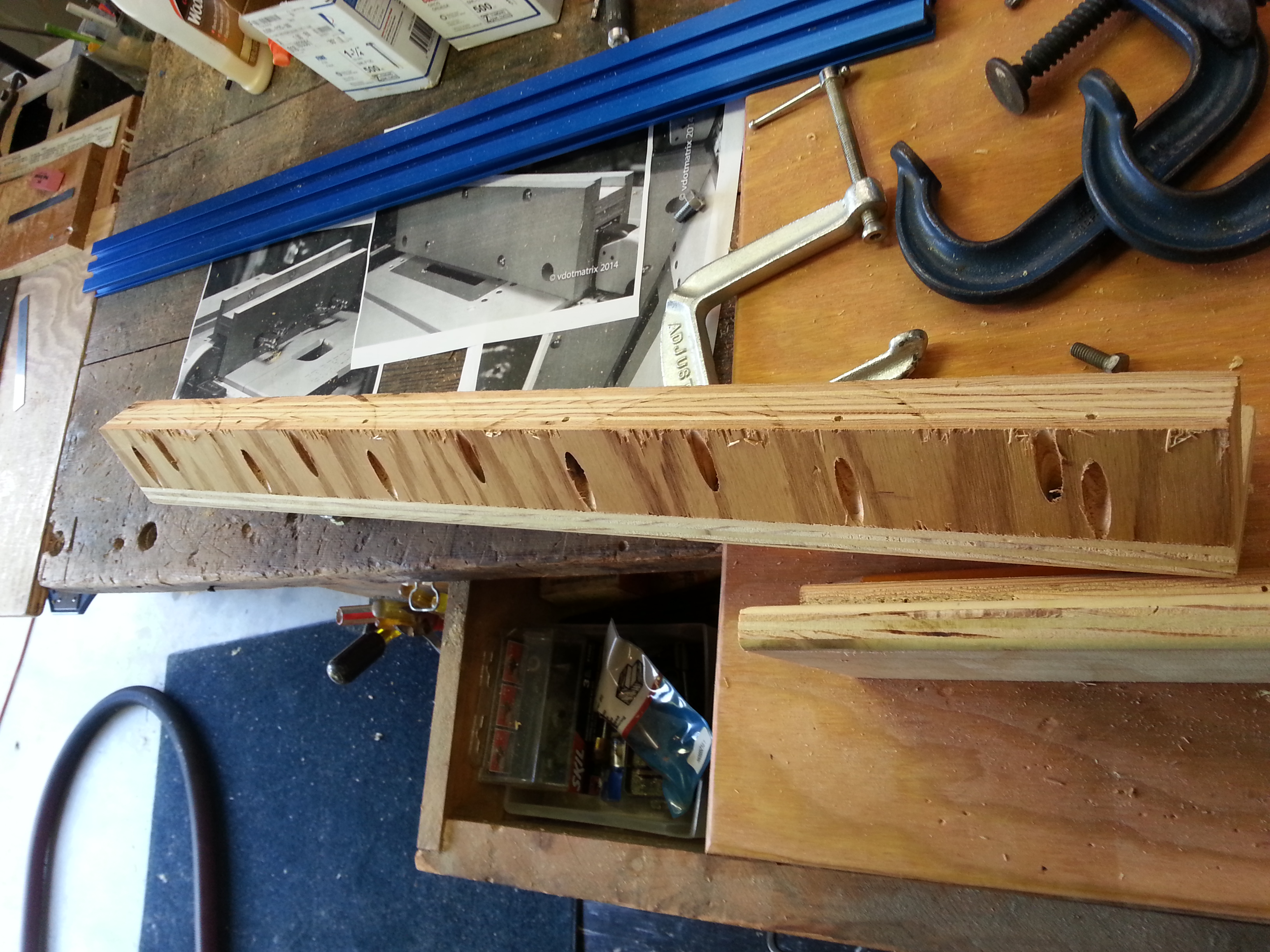 Auxiliary Aluminum T-track Fence for Your Table Saw for Under $50 : 12 ...