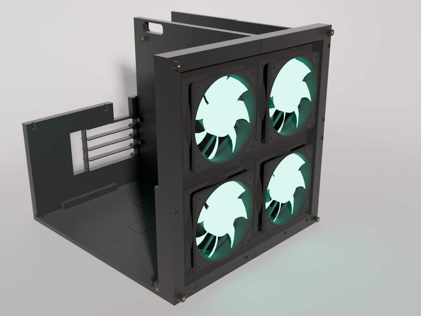 LilCubey - a 3d Printable MATX Acrylic Cube Pc Case : 27 Steps ...