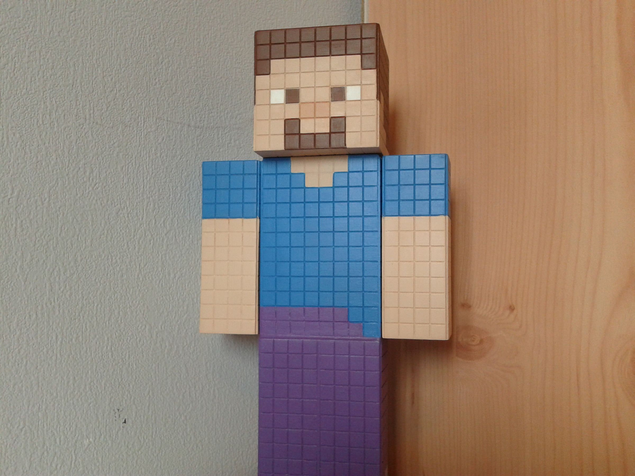 Minecraft: Steve Model! With Bonus Double Chest! : 20 Steps (with ...