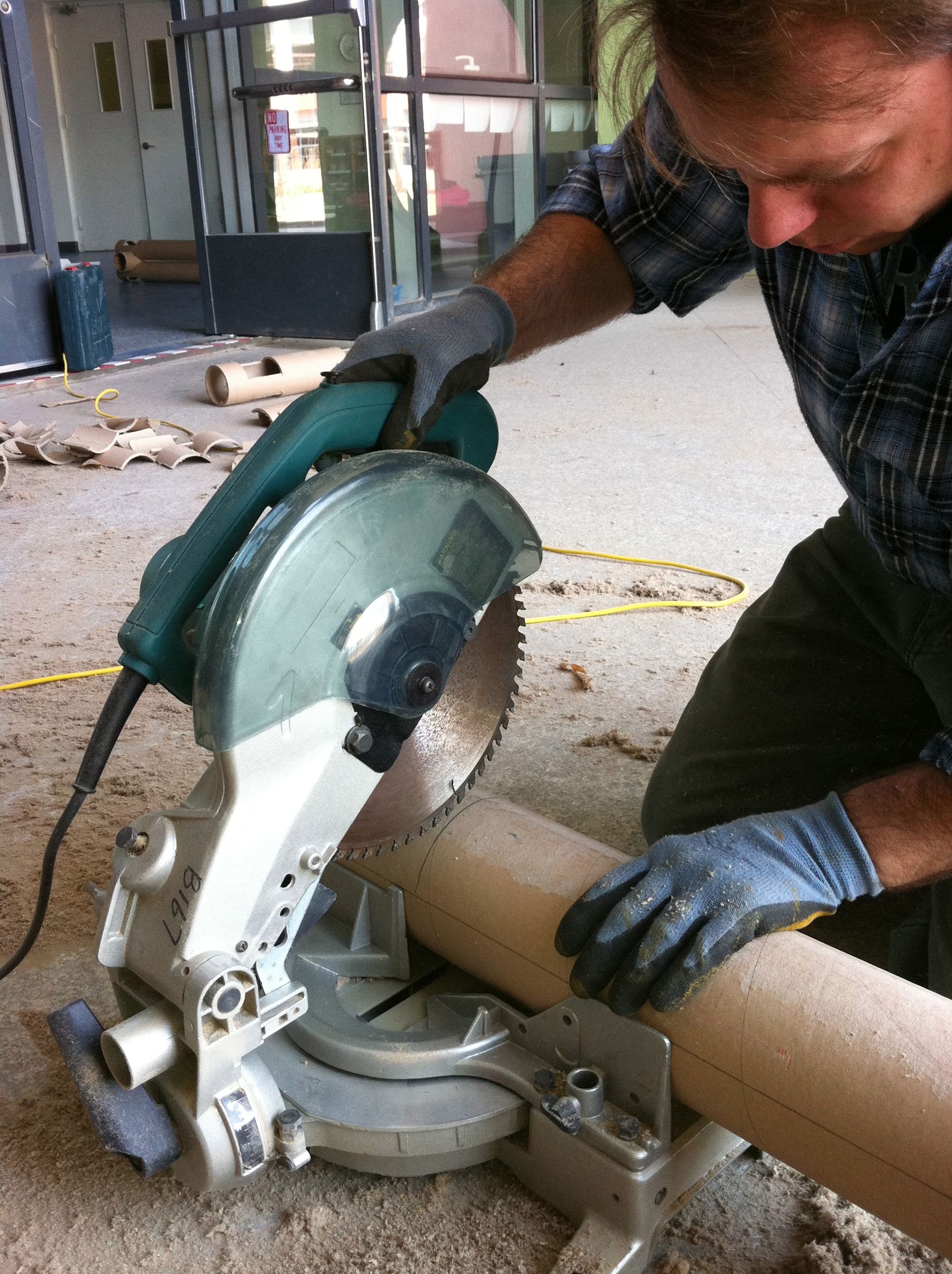 Carpet Tube Lincoln Log Style Log Fort or House : 6 Steps (with ...