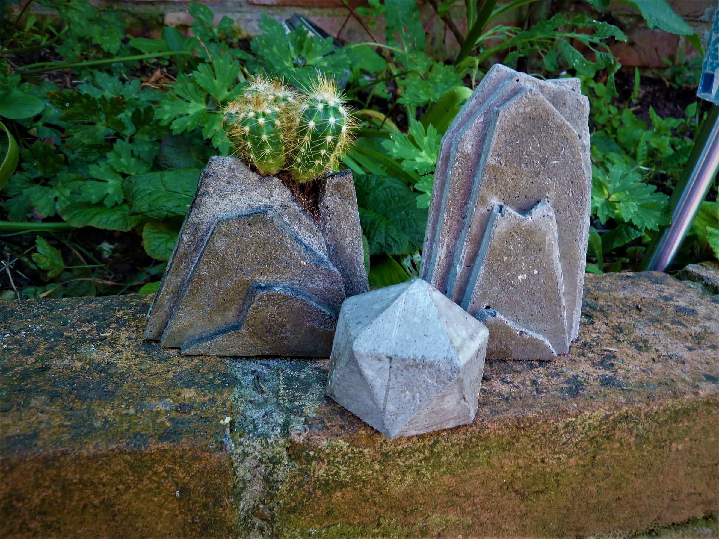 Concrete Low Poly Mountain Planter : 4 Steps (with Pictures ...