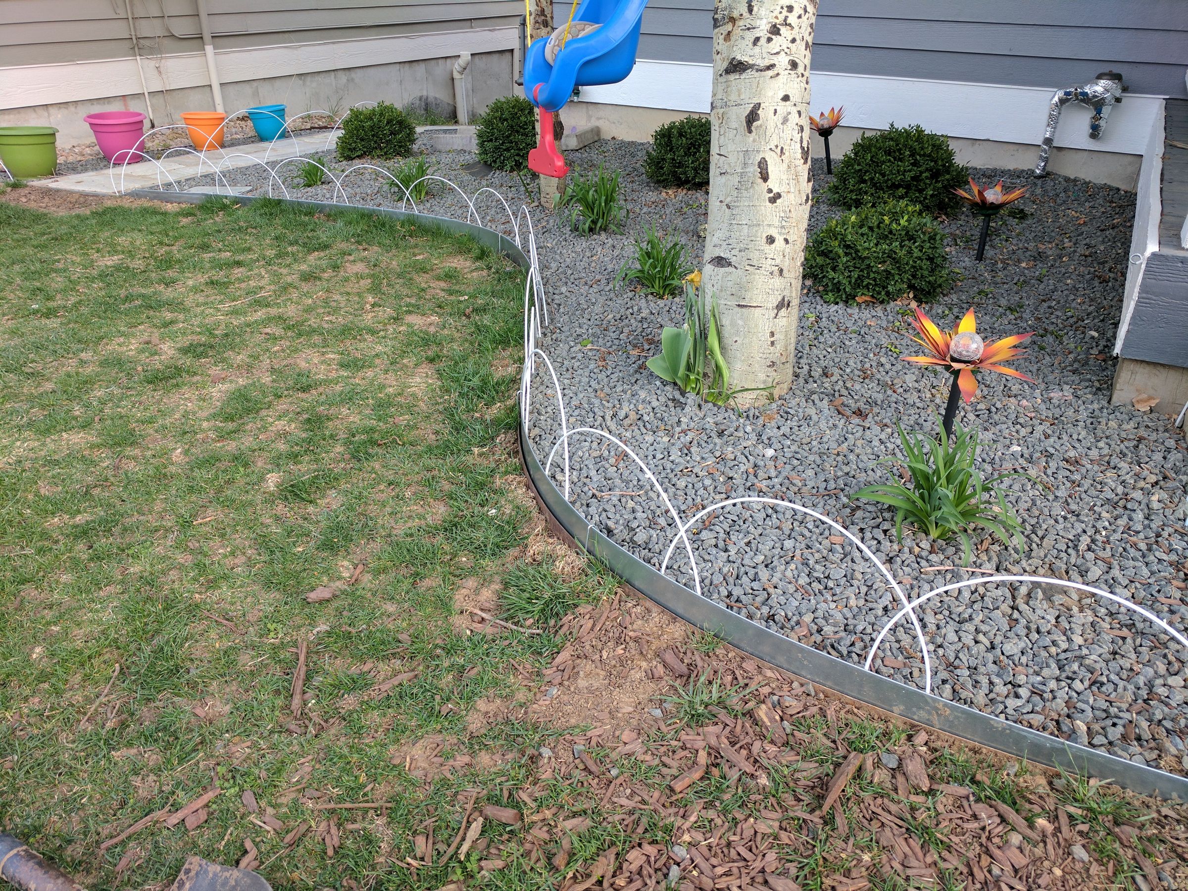 Landscape Garden Border Edge Fence : 4 Steps (with Pictures ...