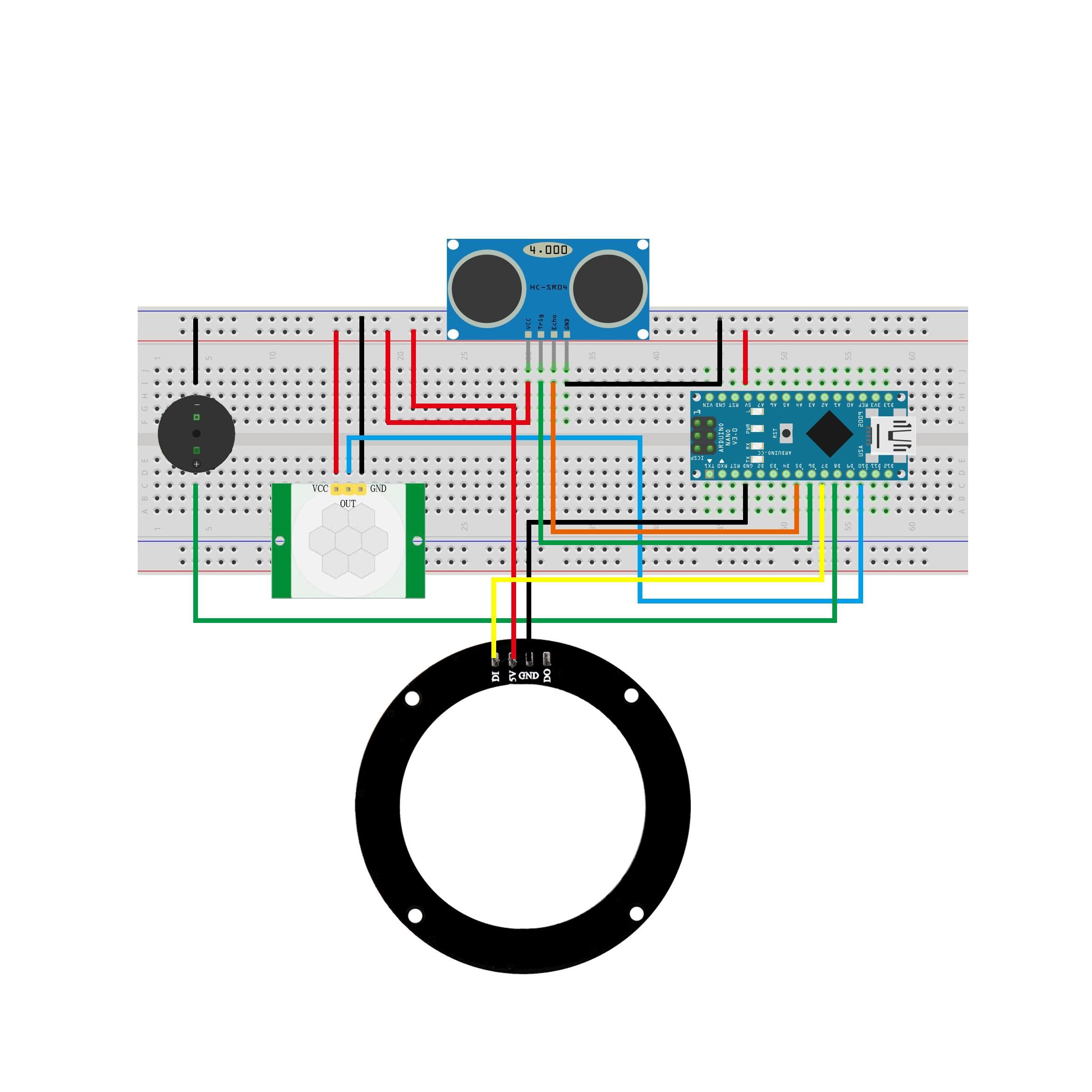 How to Make Arduino Social Distancing Device With PIR : 4 Steps ...