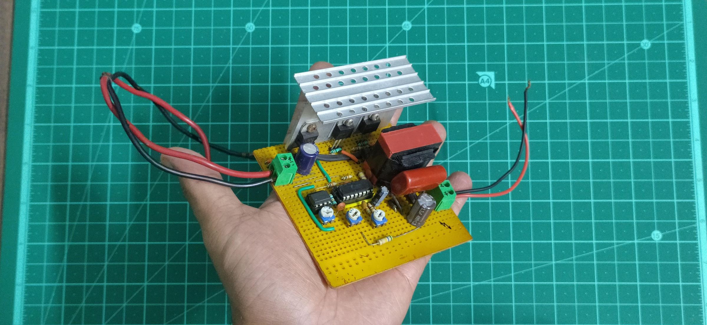 200W Modified Square Wave Inverter With Crystal Control : 10 Steps ...