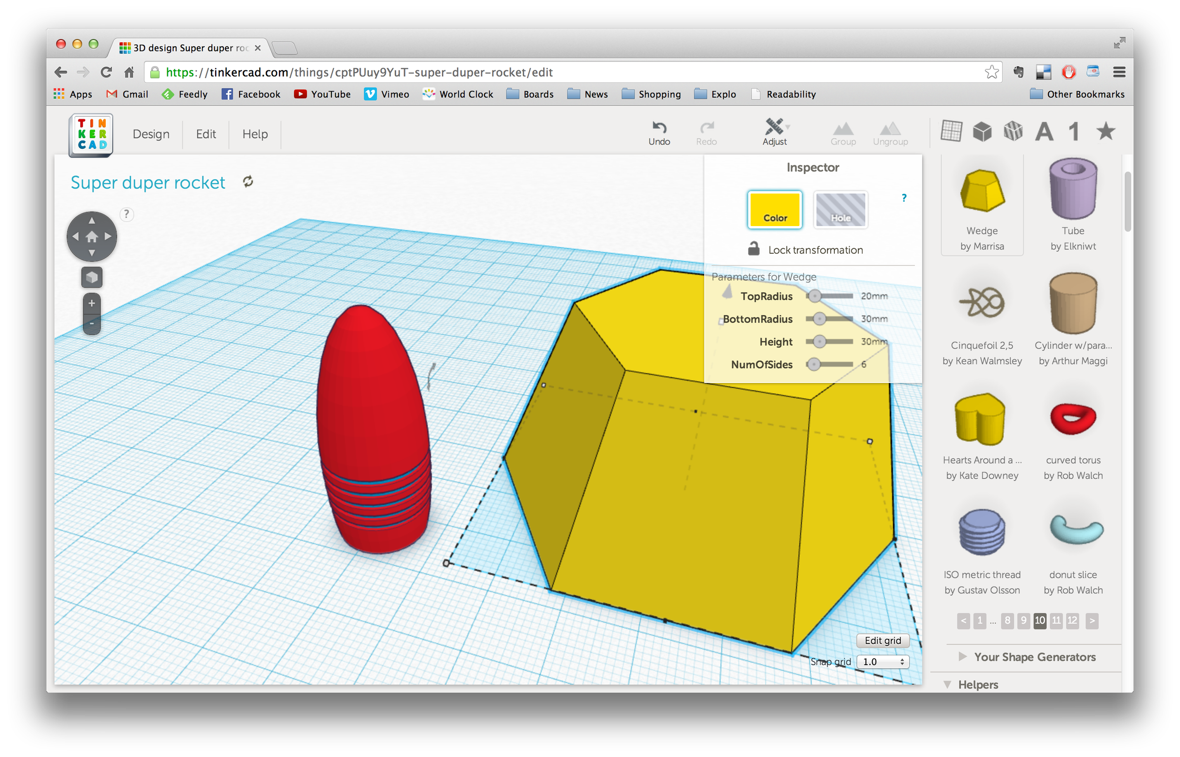 Beyond the Blocks: Super Duper Rocket With Tinkercad : 7 Steps ...