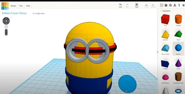 Minions for 3d Printing(TinkerCAD). : 7 Steps - Instructables