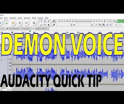 Demonic Voice - Audacity Quick Tip : 8 Steps - Instructables