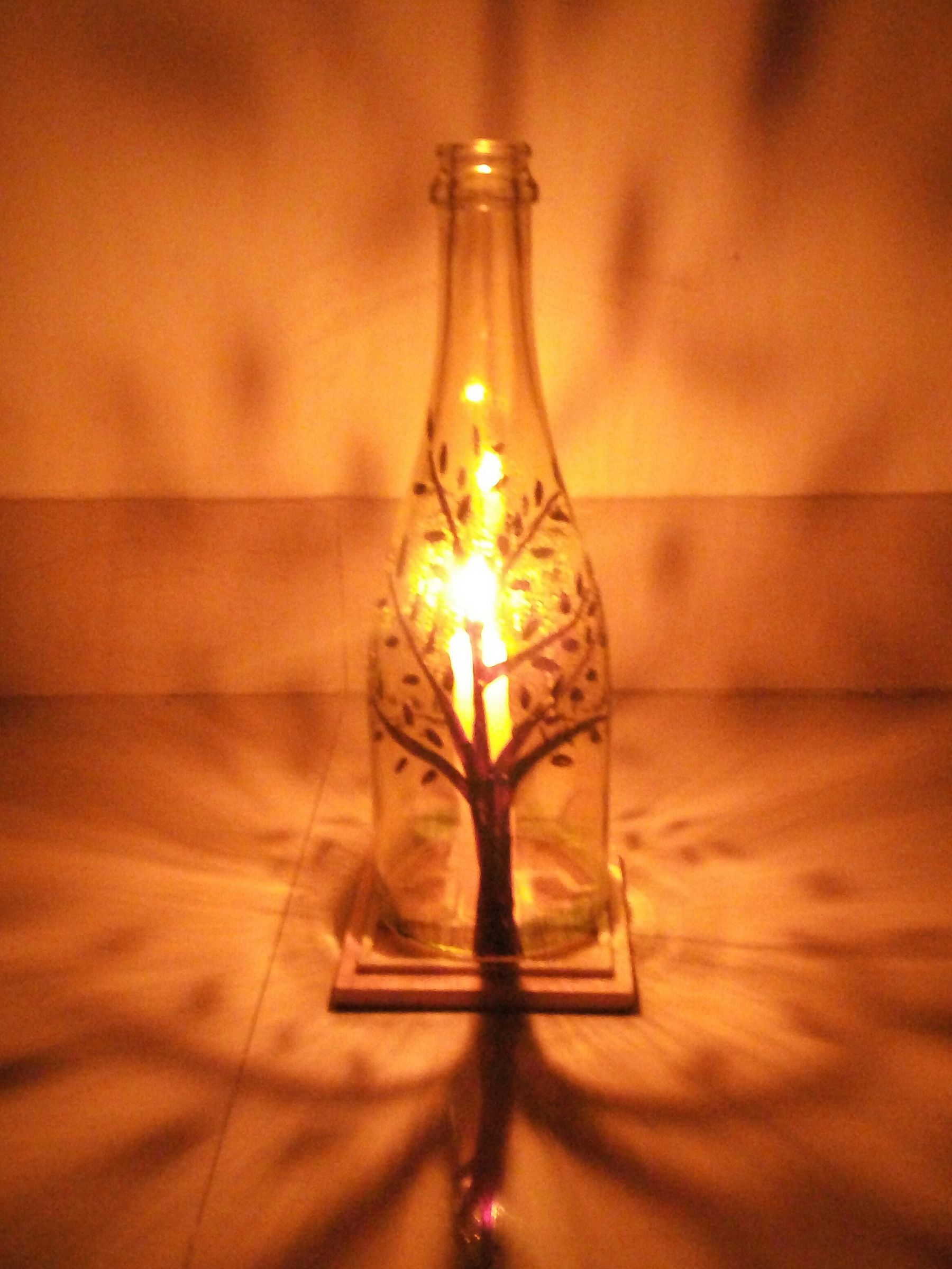 Simple Glass Bottle Lamp : 3 Steps (with Pictures) - Instructables