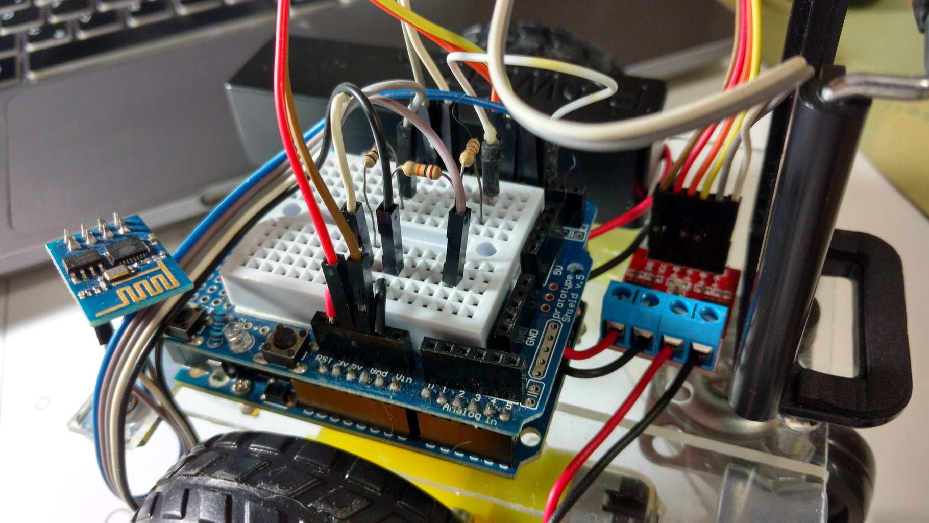 Widc Wi Fi Controlled Fpv Robot With Arduino Esp8266 And Dc Motors