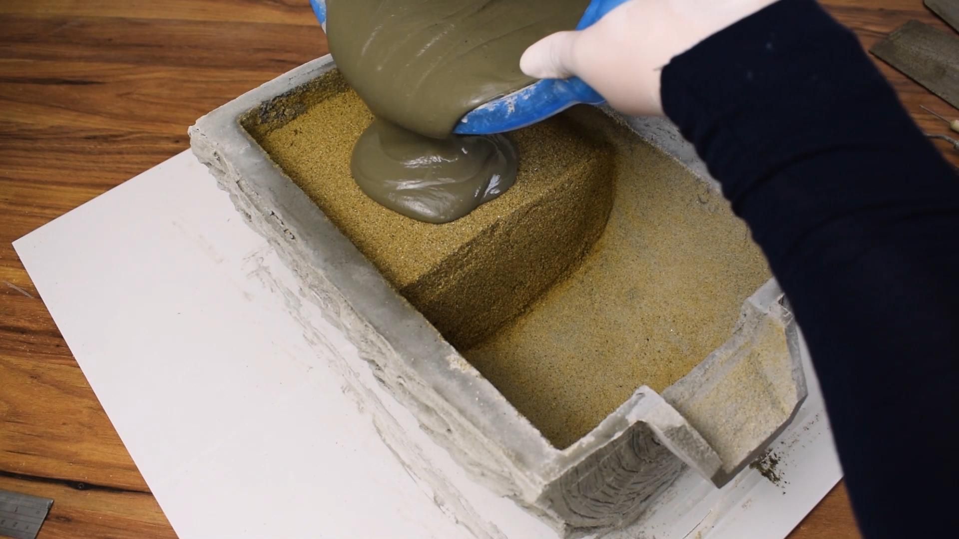 Concrete Tree Log Waterfall Fountain : 15 Steps (with Pictures ...