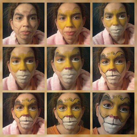 Simba Face Paint