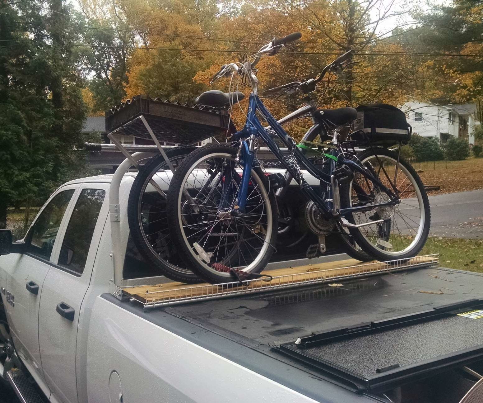 Bike Rack Attachment for Pickup Truck Above the Cover. $20 (after the ...