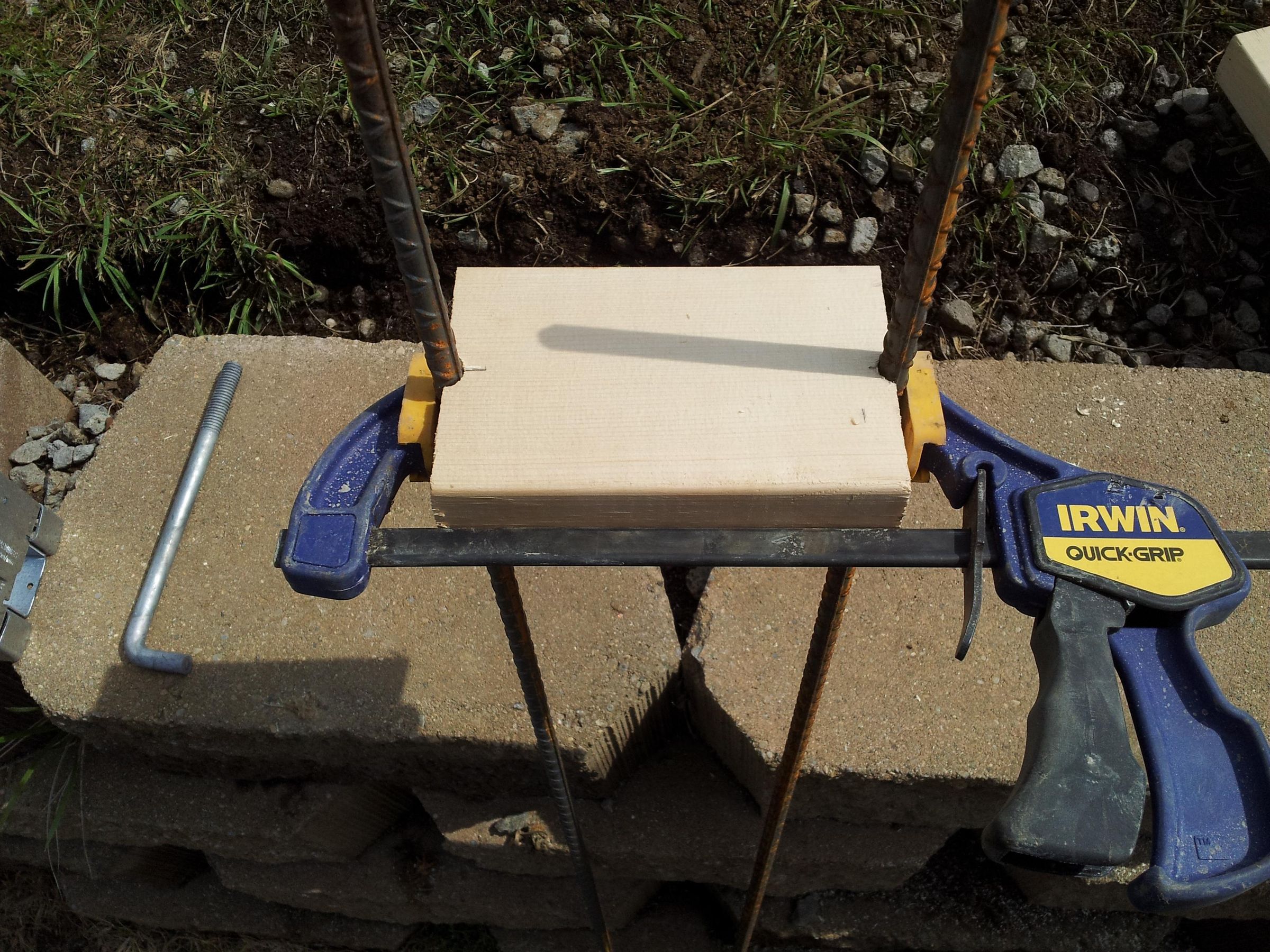 Simple Rig for Spacing & Hanging Rebar in a Post Hole : 6 Steps ...