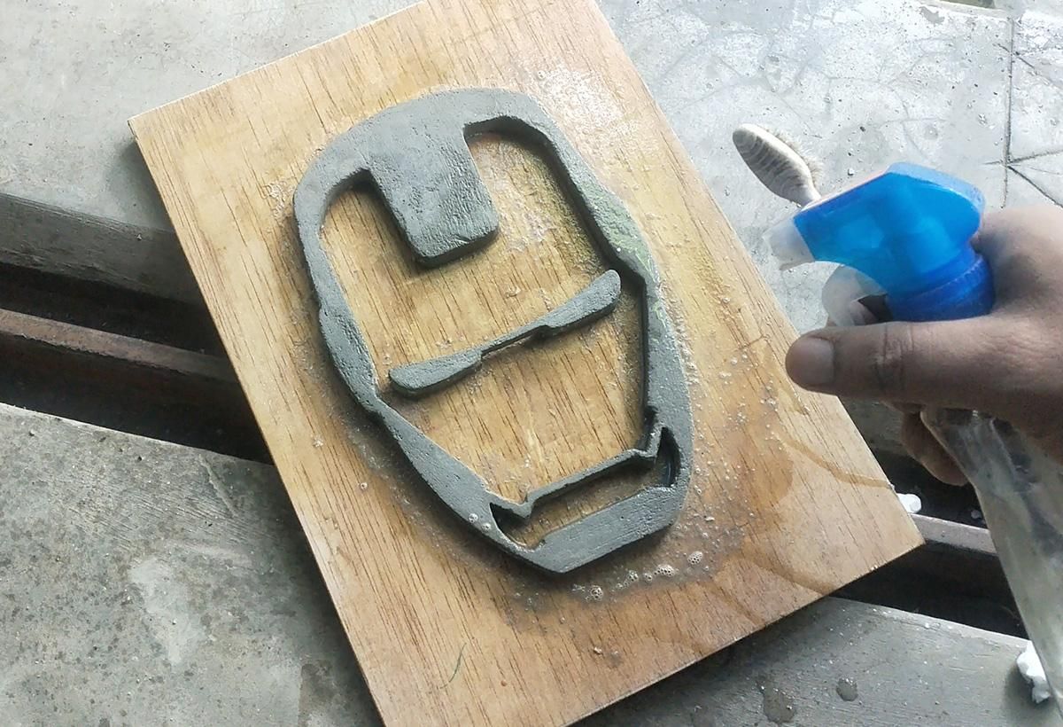 Iron Man - Helmet | Cement Wall Art : 16 Steps (with Pictures ...