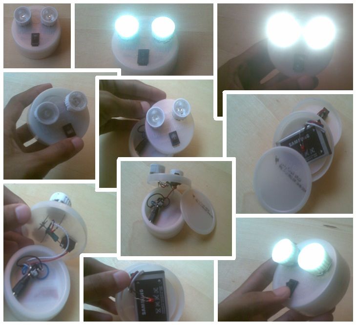 How to Make Small Rechargeable LED Torch From Cell Phone Battery : 3 ...